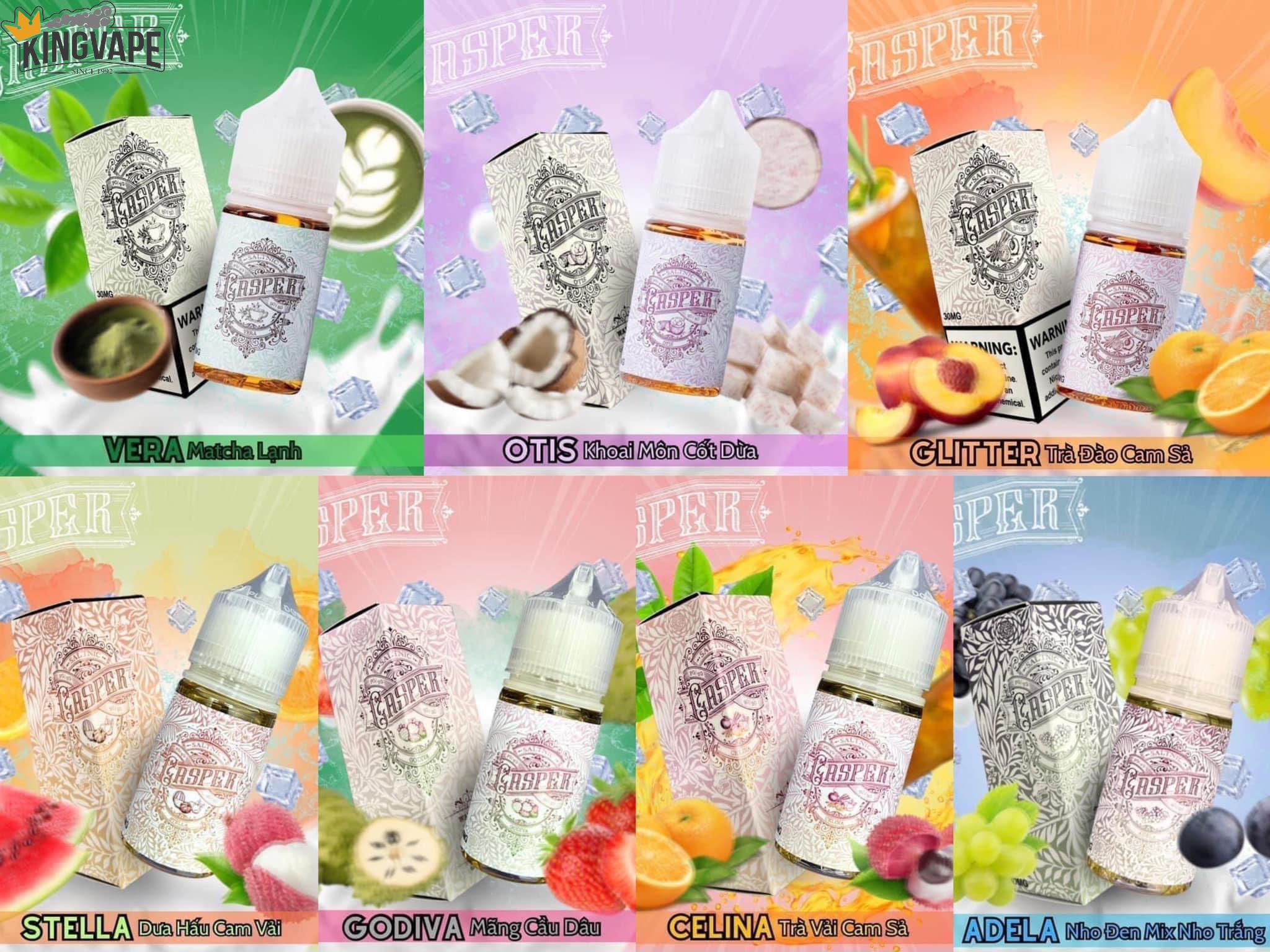 Tinh Dầu Casper Juice Saltnic 30/50MG - 7 Vị Ngon sứ Cờ Hoa