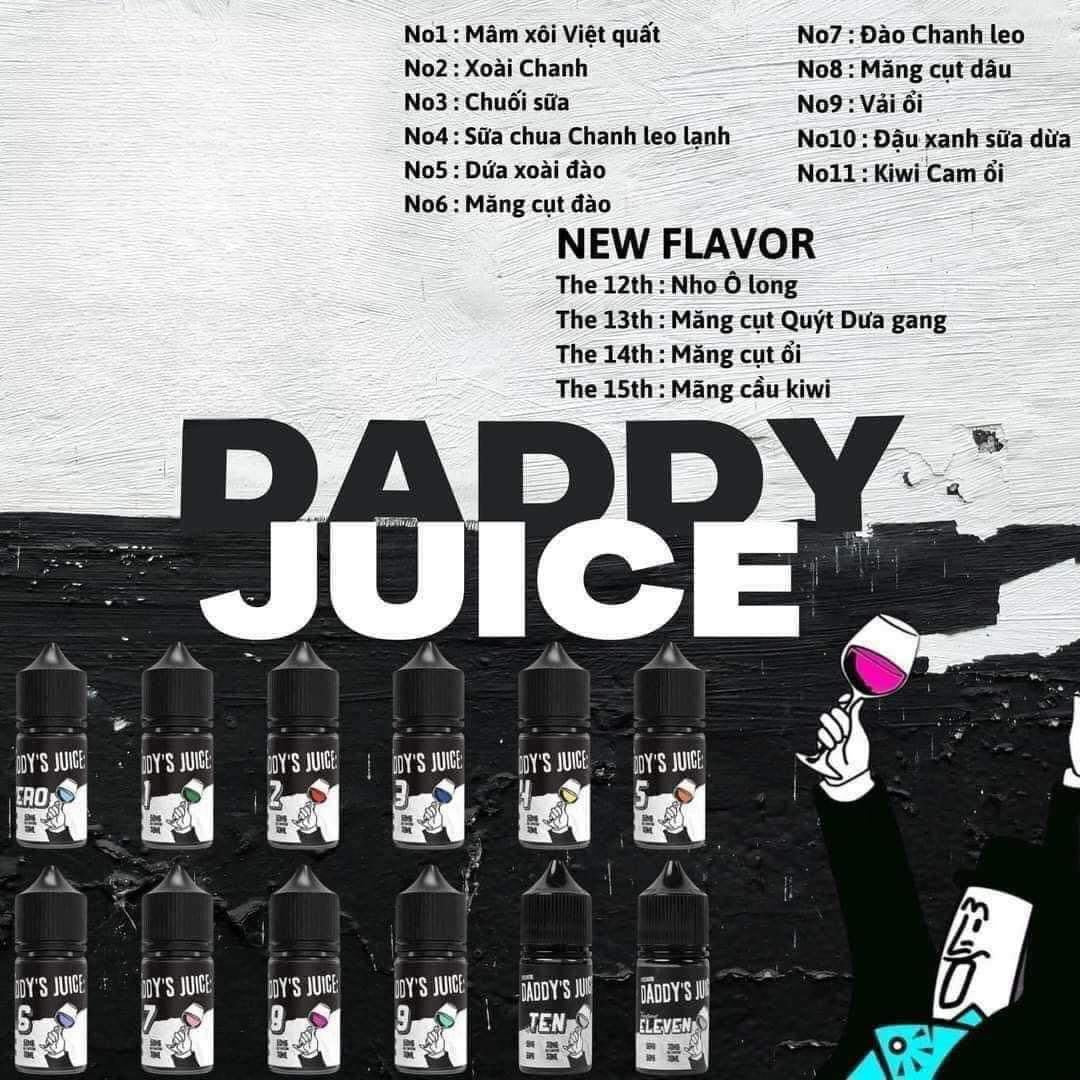 Tinh dầu Daddy Juice Saltnic 30MG/50MG (16 vị): Sự lựa chọn hoàn hảo