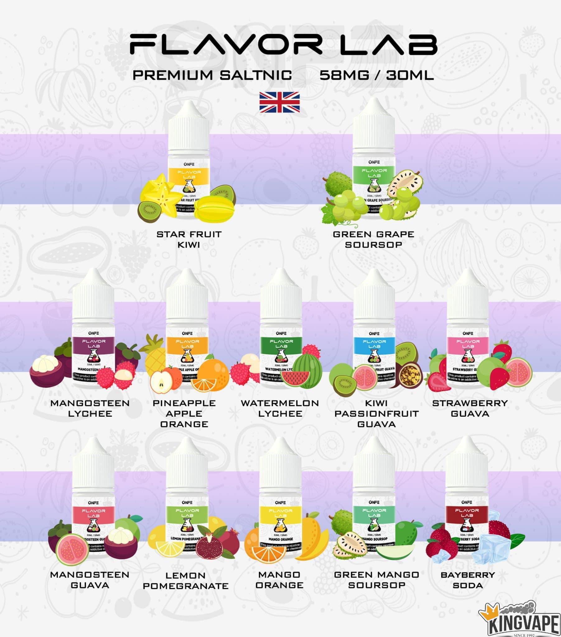 Tinh Dầu ONFE Flavor Lab Juice 58MG chính hãng giá rẻ - 12 Vị