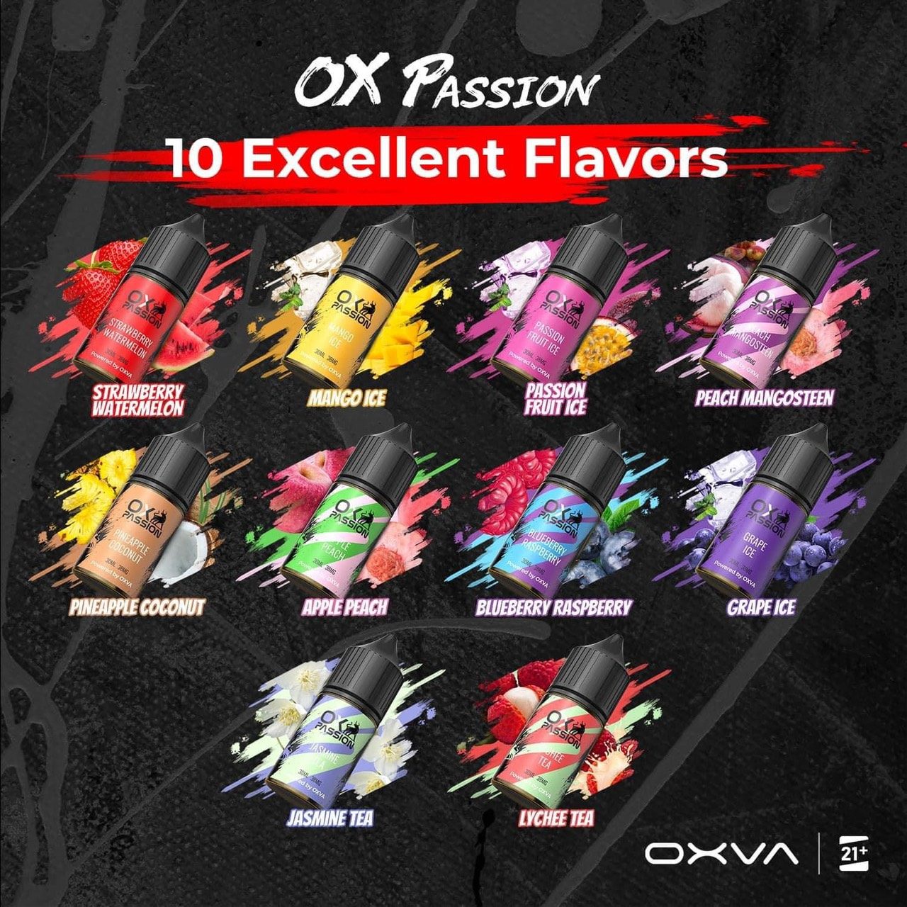 Tinh Dầu OXVA Passion Juice 38MG/58MG - 15 Vị Ngon Nhất