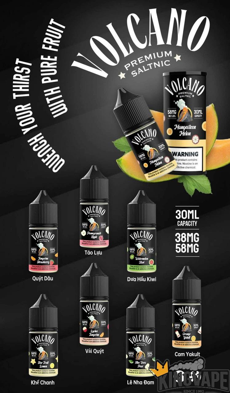 Tinh dầu VOLCANO Juice 38/58MG chính hãng - 8 Vị chủ đề núi lửa