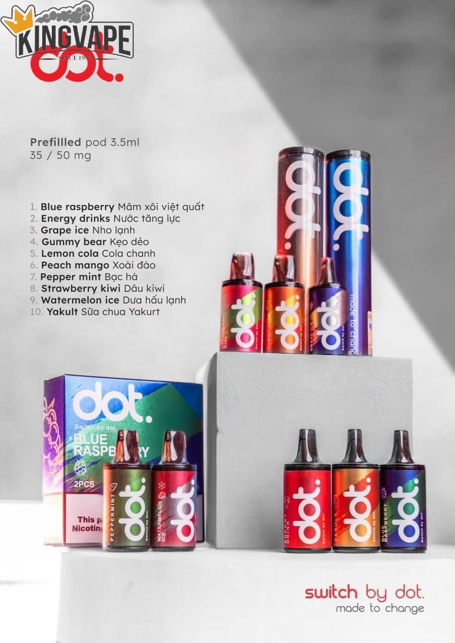 Đầu vị Dot Switch (DS) dùng cho máy by Dotmod - 10 Hương Vị